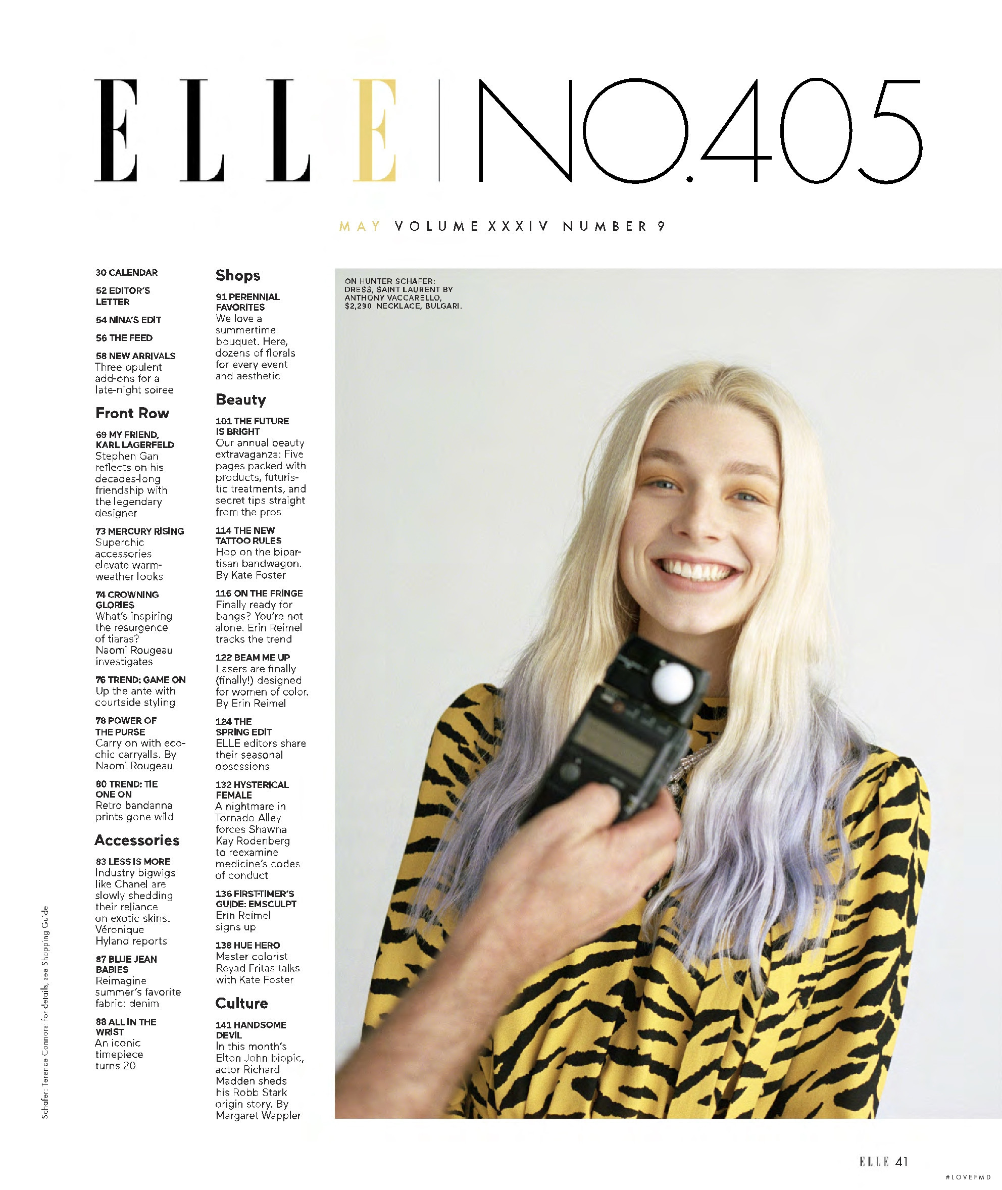 Elle (May 2019) - HSL-001 - Hunter Schafer Love | your online resource ...